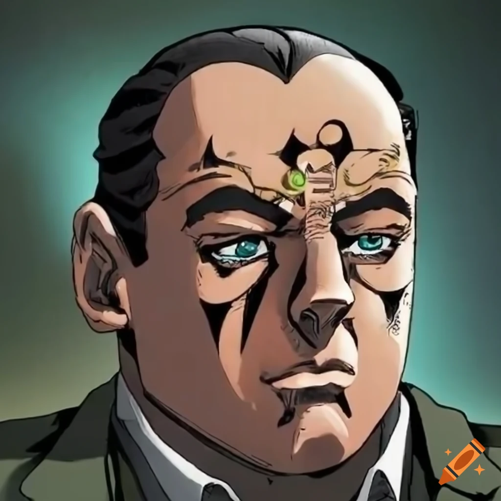 Tony Soprano in Jojo's Bizarre Adventure crossover on Craiyon