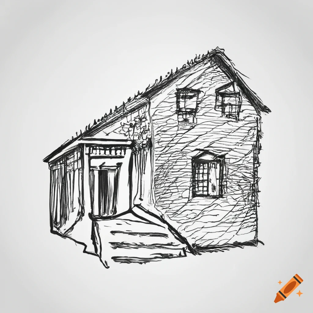 Flat house design on Craiyon