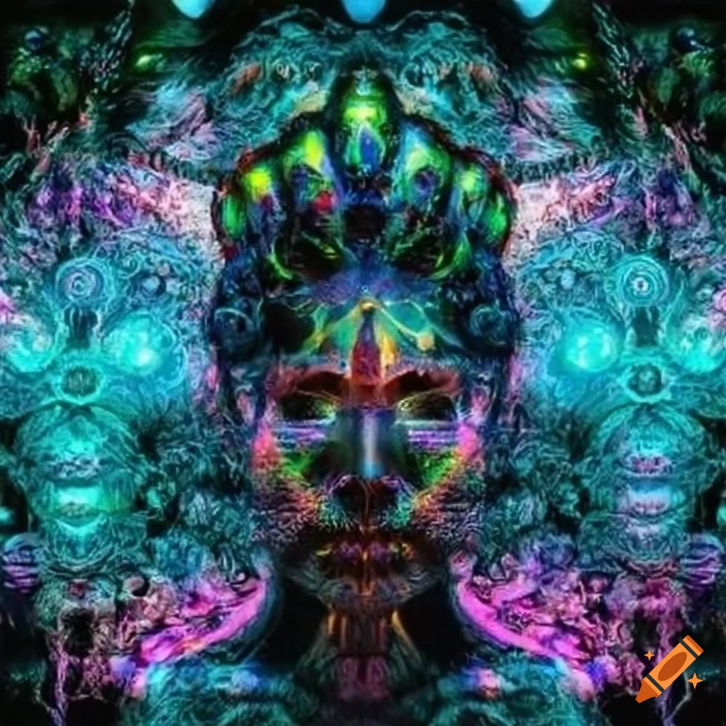 Psytrance influenced vibrations on Craiyon