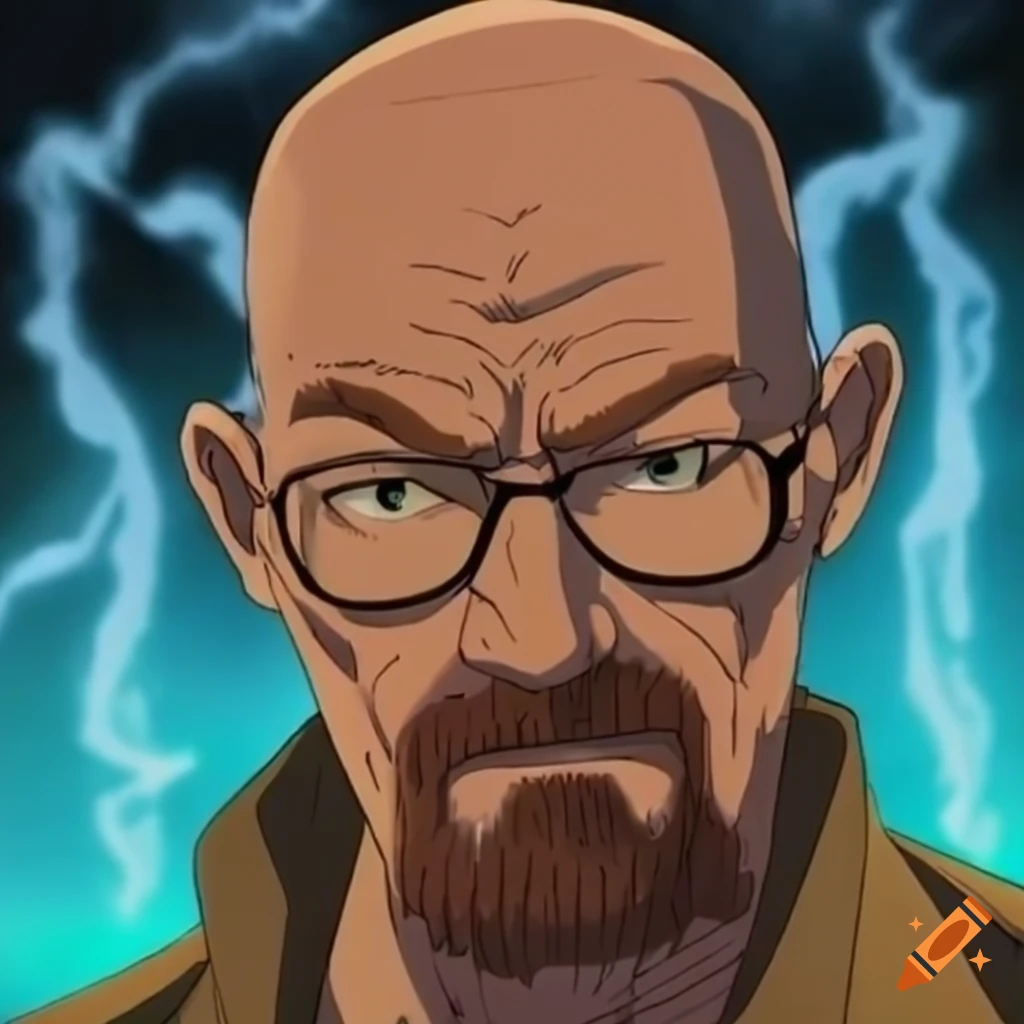 Walter white described as the strongest anime character on Craiyon