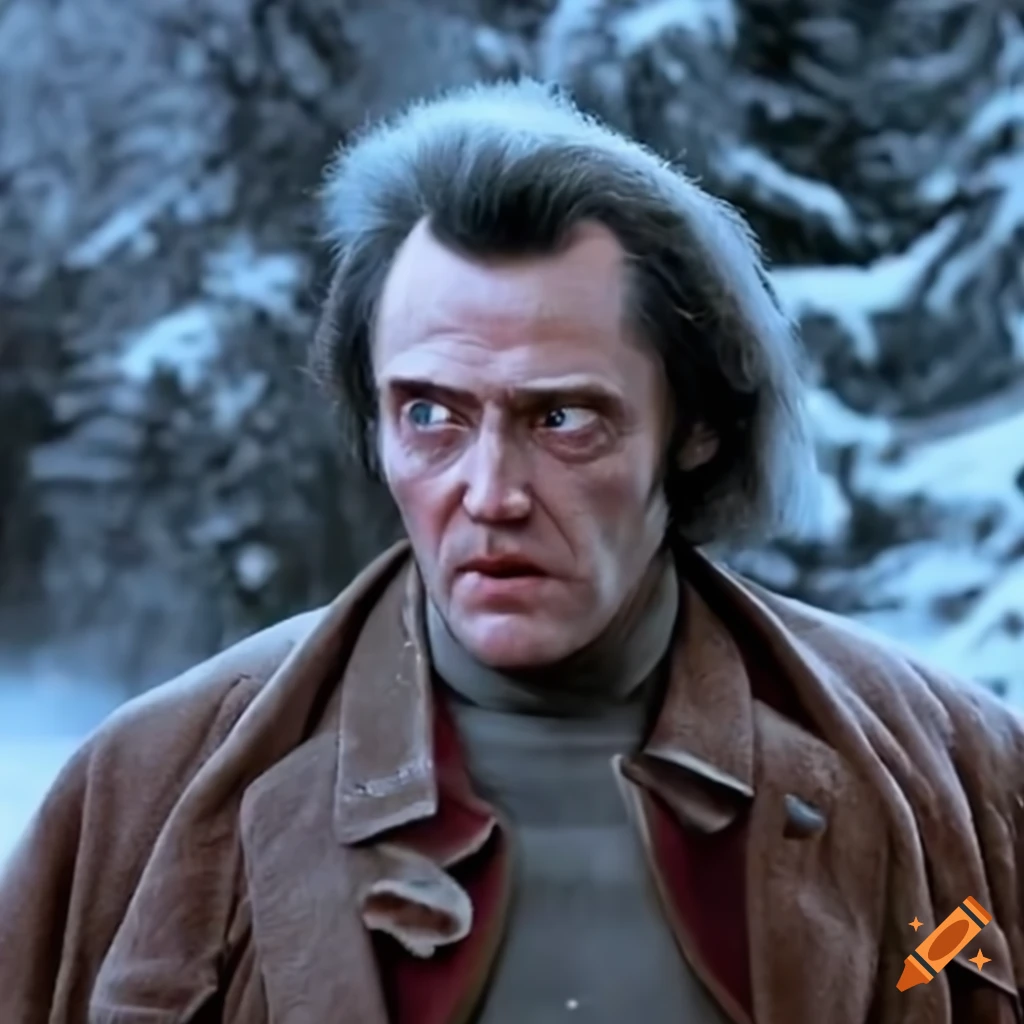 Jack torrance from the shining in a snow covered labyrinth on Craiyon