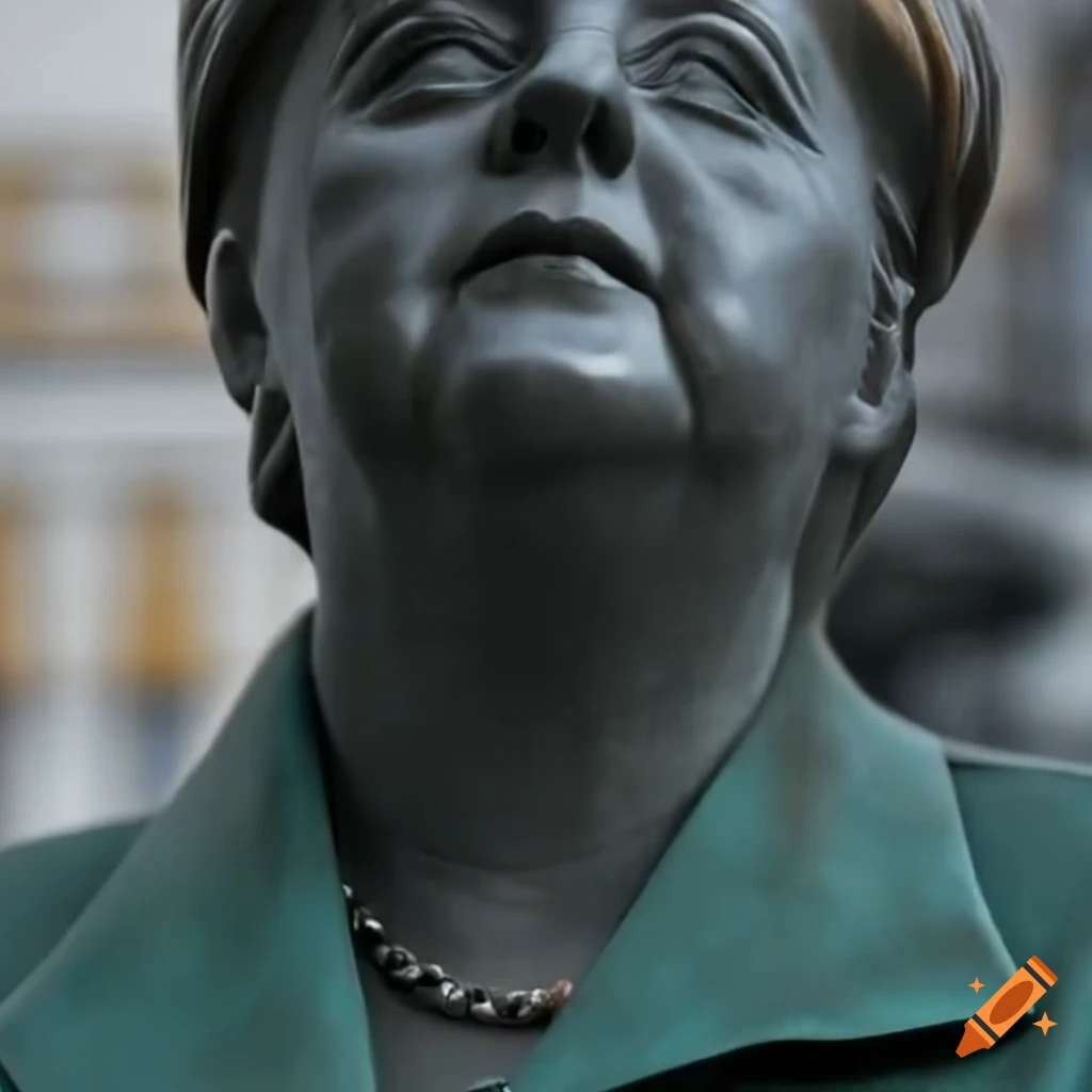 Statue of Angela Merkel as the Commandeur on Craiyon