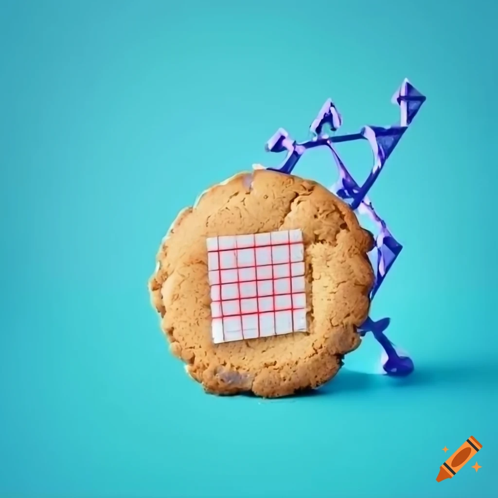 Cookies with cartesian graph design on Craiyon