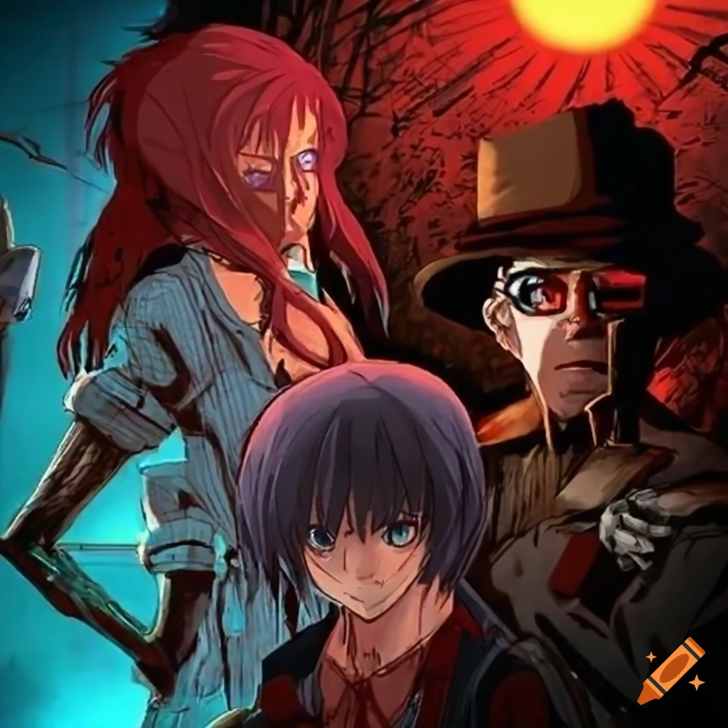 Anime-style loading screens for postal redux videogame on Craiyon