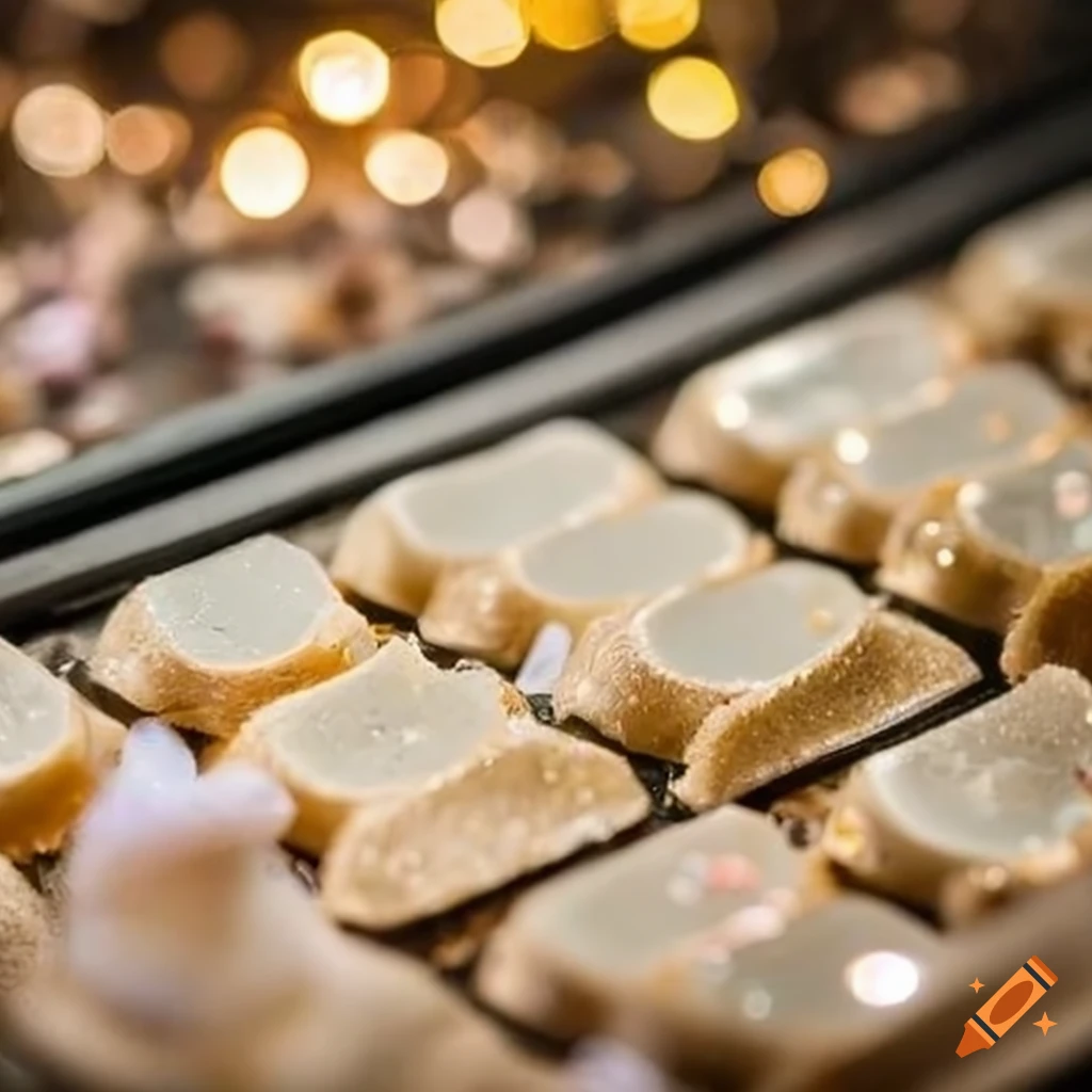 Sand-made keyboard with seashell keys and pearls, fantasy art on Craiyon