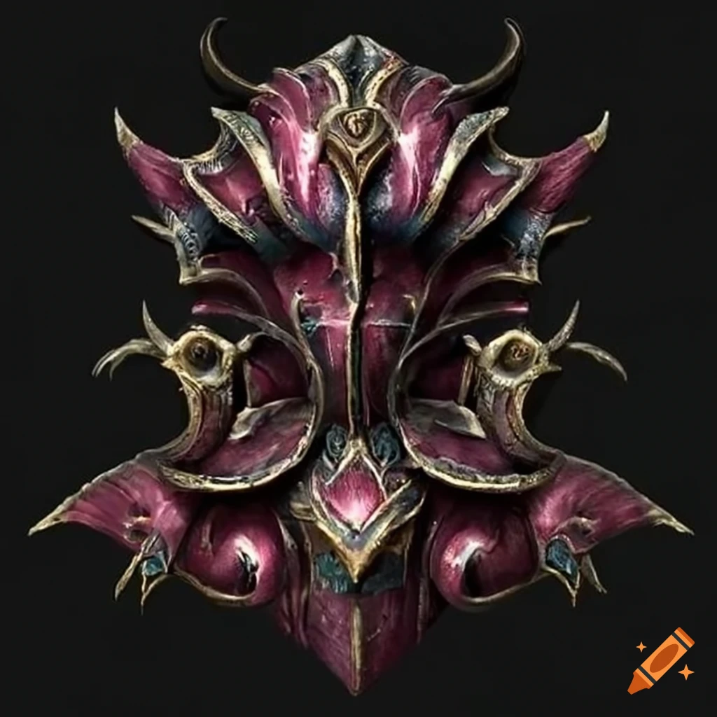 Adorned magic hide armor from the front view on Craiyon