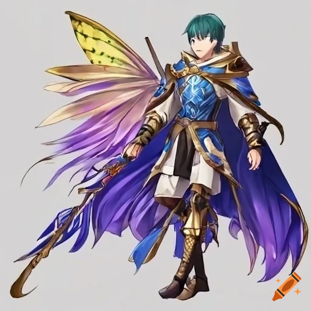 Male fairy character from fire emblem heroes on Craiyon