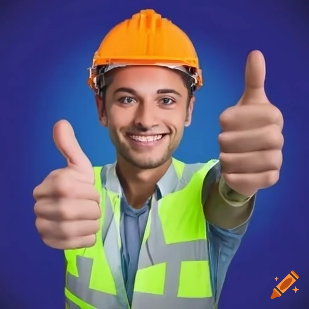 Thumbs up from an engineer on Craiyon