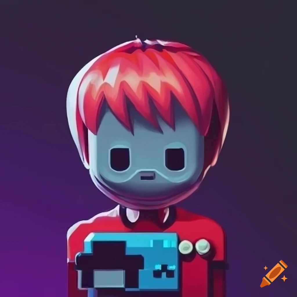 Retro video game character on Craiyon