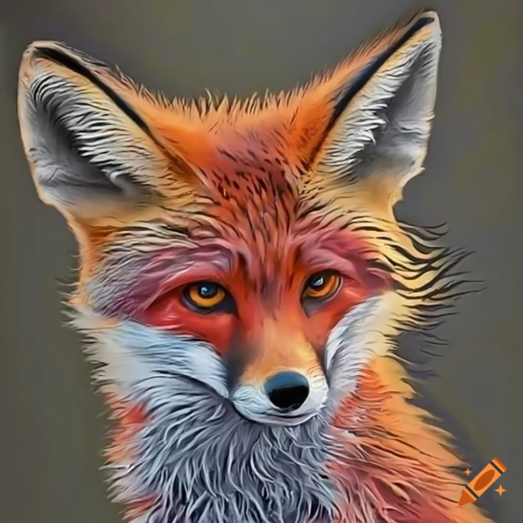 Colorful fox with graffiti style on Craiyon