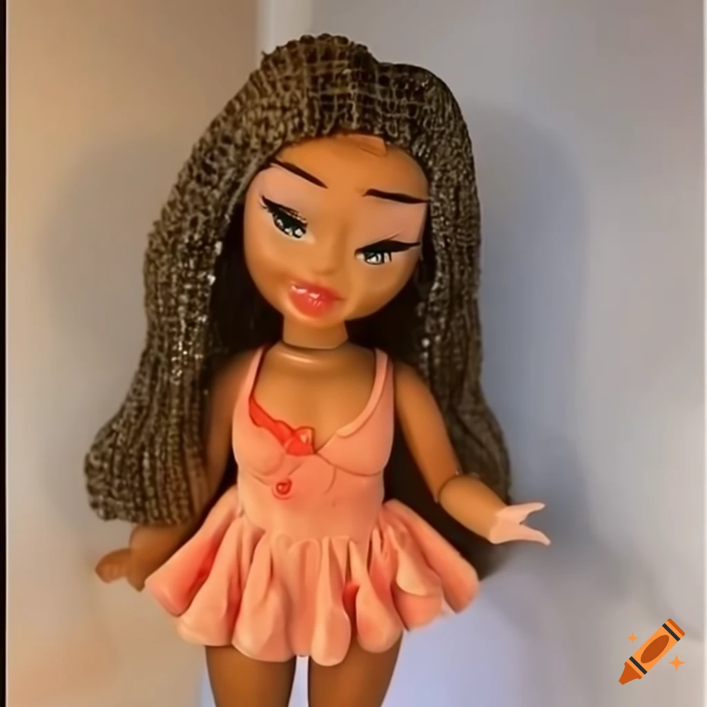 Instagram dinosaur cake baddie doll in a short dress on Craiyon