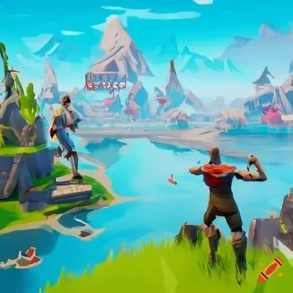 Exciting Fortnite: Battle Royale scene with players in action and ...