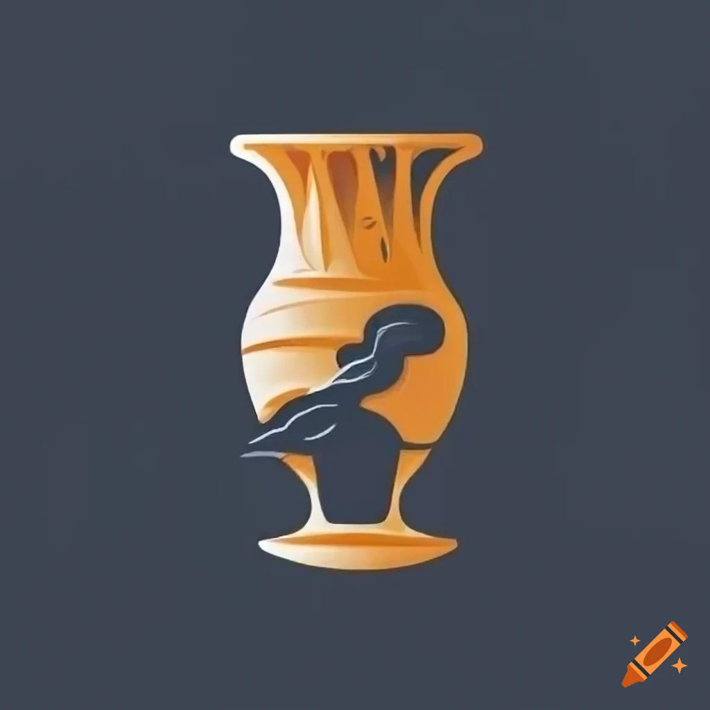 Greek vase art beer logo on Craiyon