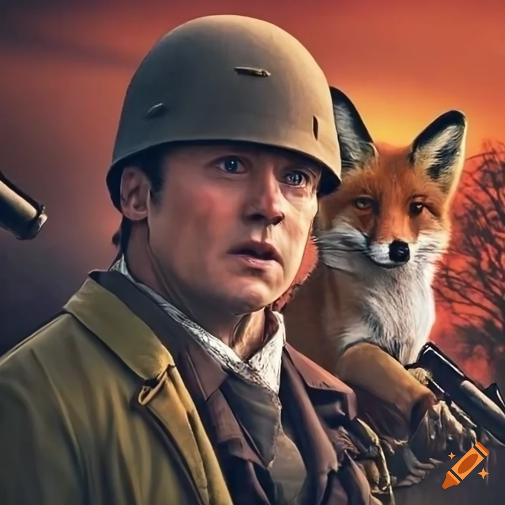 British fox hunt with a twist in movie poster on Craiyon