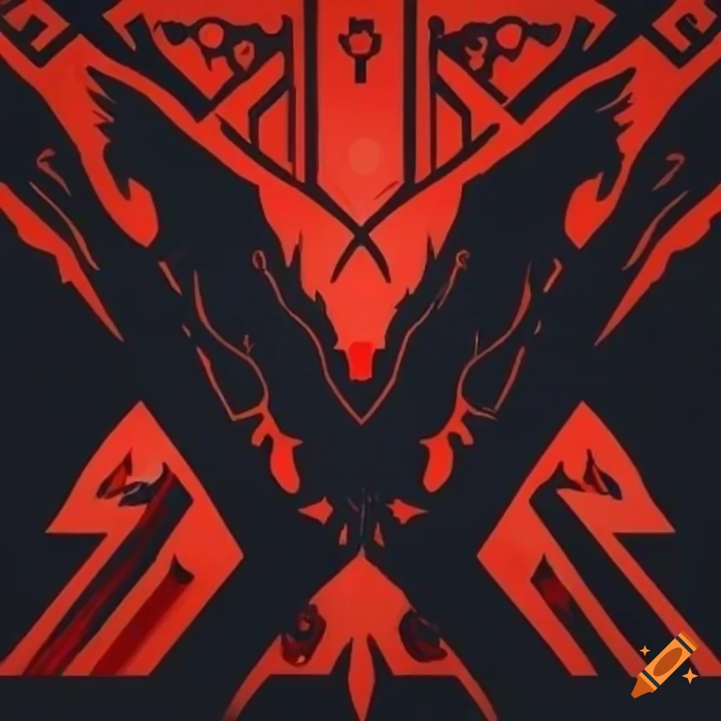 Epic mythical emblem with 'drengr clan' inspired by destiny 2 for a ...