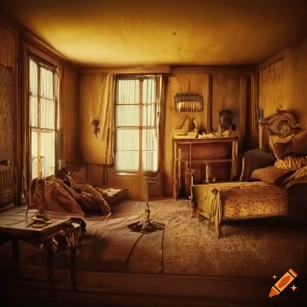 Old western bedroom from the 1880s on Craiyon