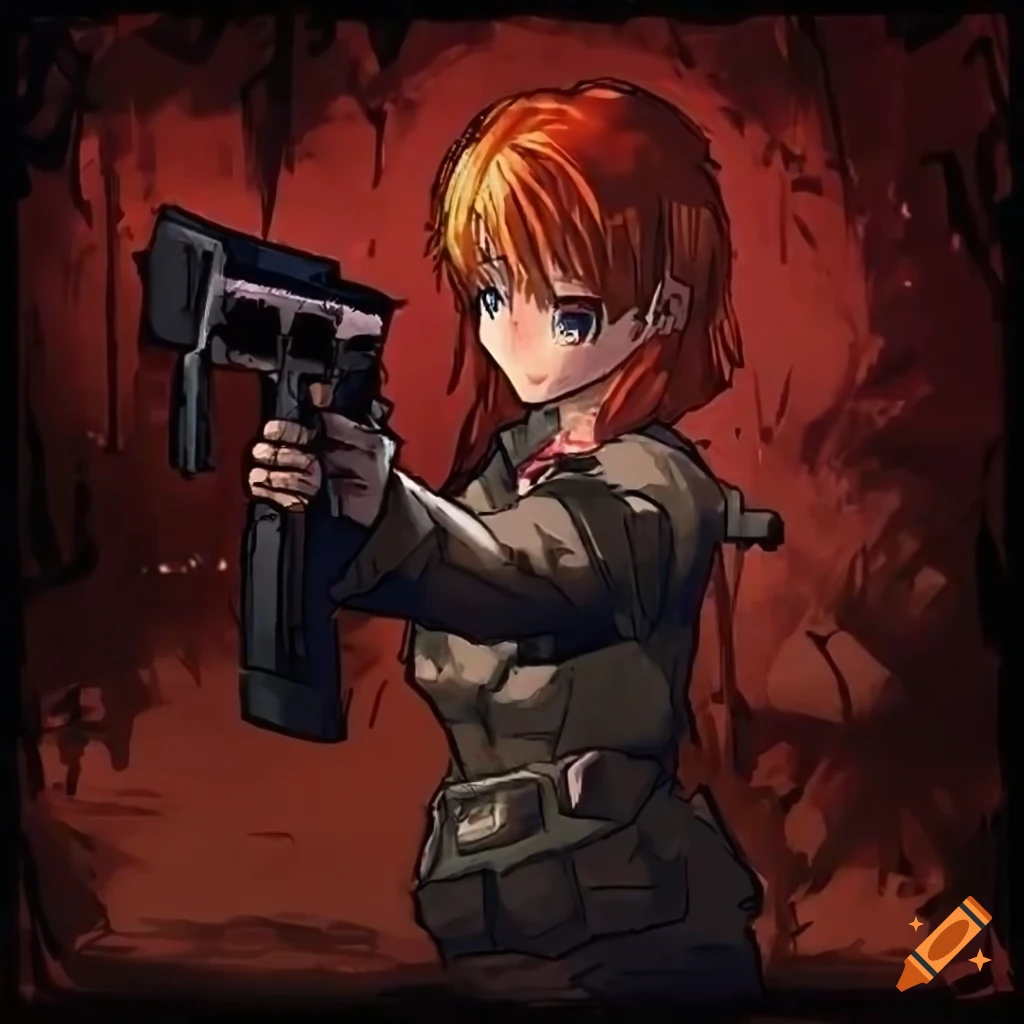 Anime-style loading screens for postal redux videogame on Craiyon