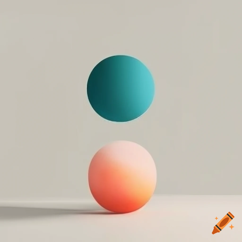 Minimalist artwork with geometric forms on Craiyon