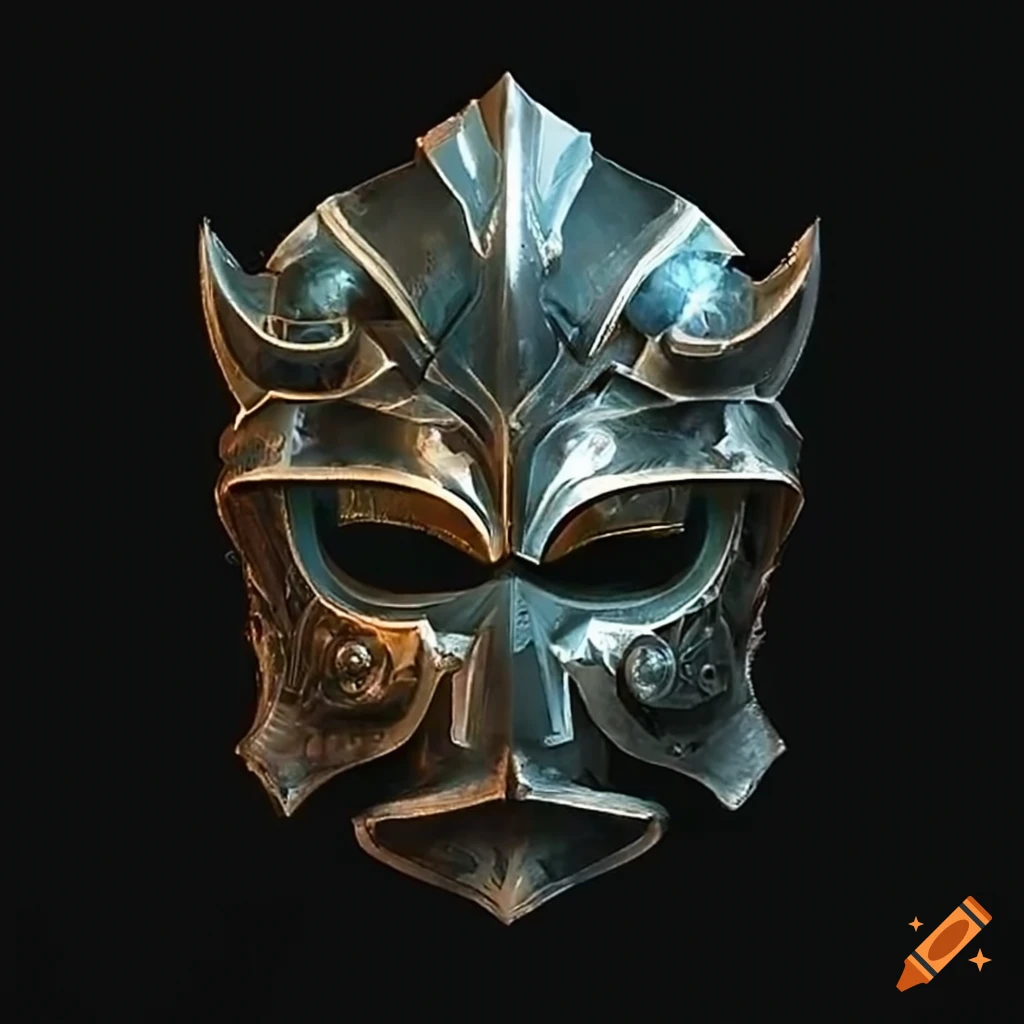 Front view of adorned magic armor on Craiyon