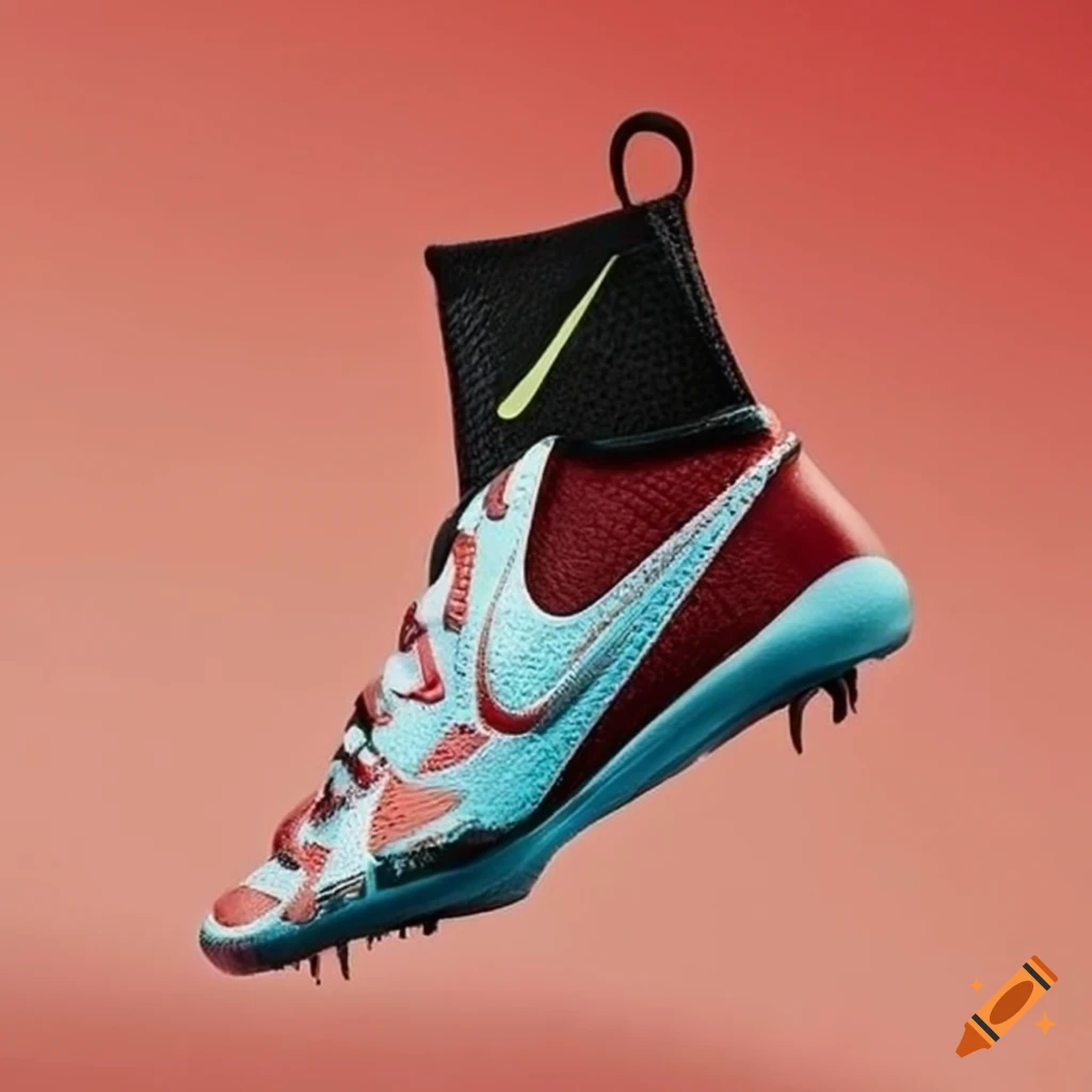Nike air track and field sprinter spikes with air unit on Craiyon