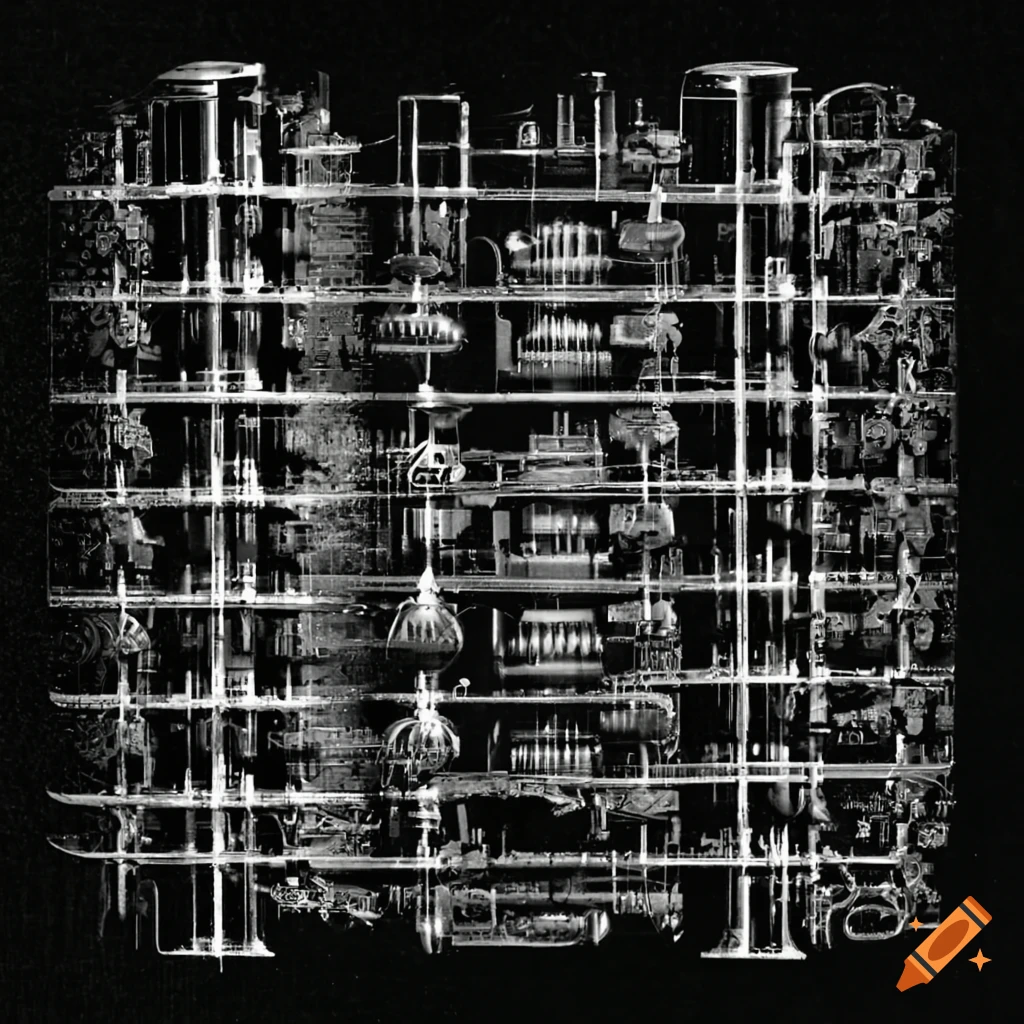 Repeating texture of discarded vacuum tubes and electronics in ...