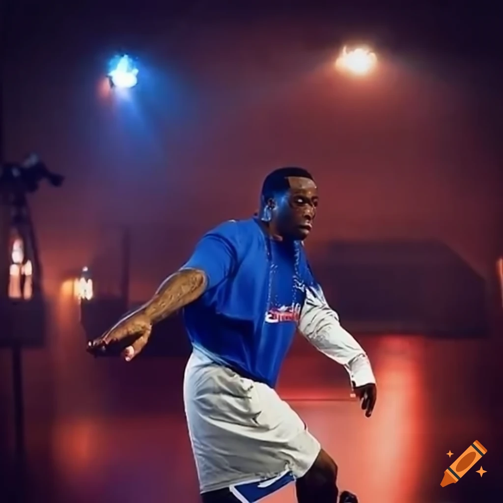 P diddy dancing on a bottle of irn-bru in a rangers football kit on Craiyon