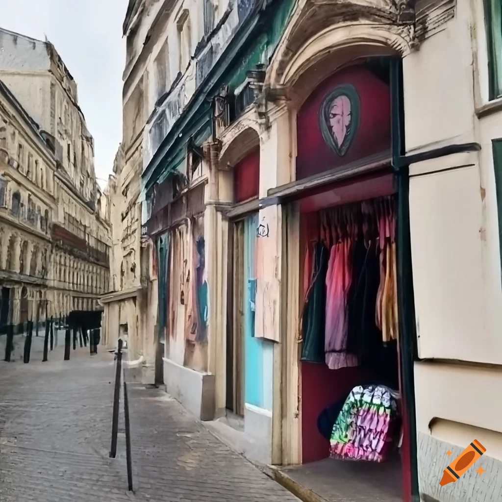 Boutique storefront in the heart of a big city with no signage, only ...