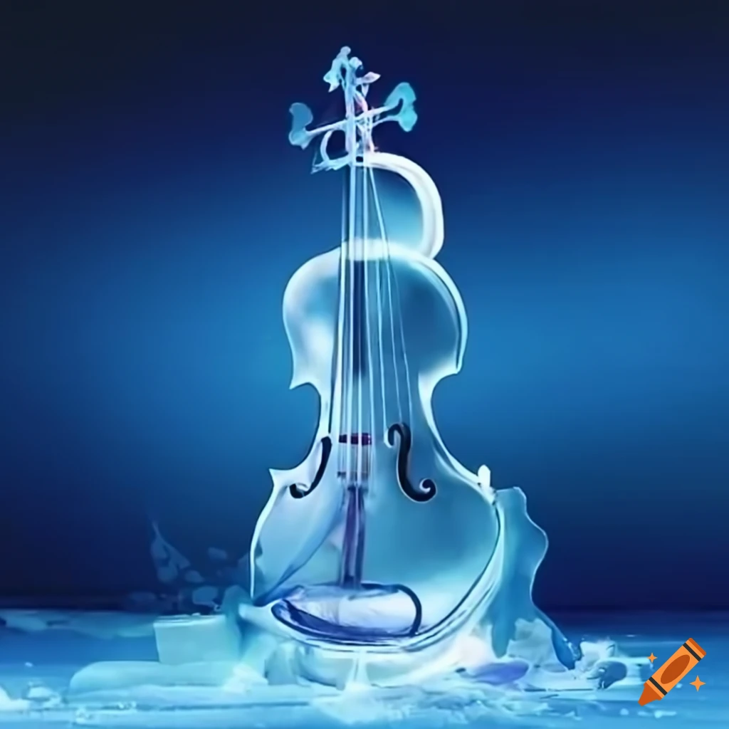 Ice violin on Craiyon