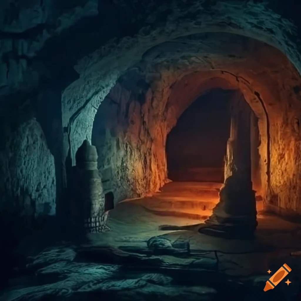 Underground castle on Craiyon