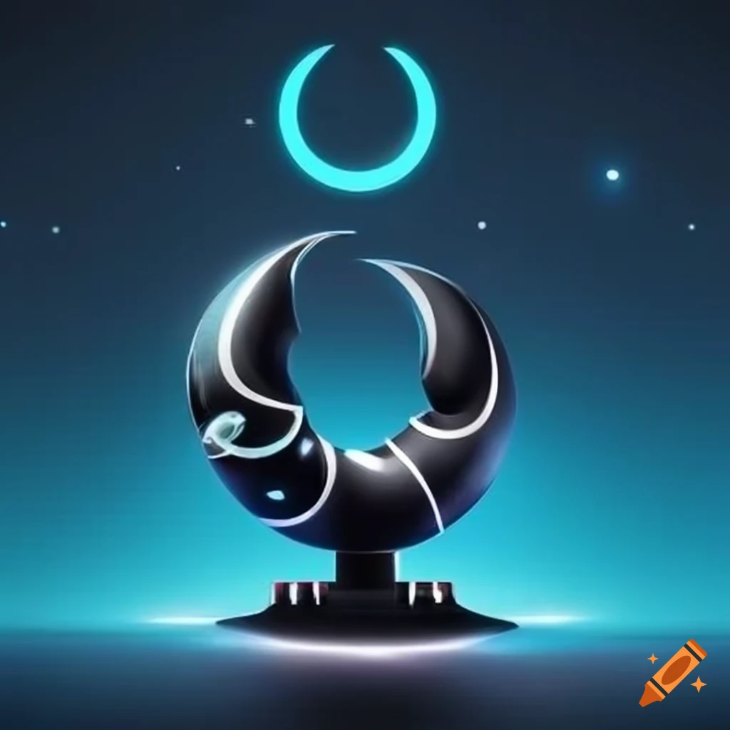 Crescent robotics modern and visually striking logo design on Craiyon