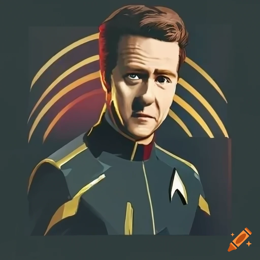 Fictional starfleet captain in black leather jacket inspired by disney ...