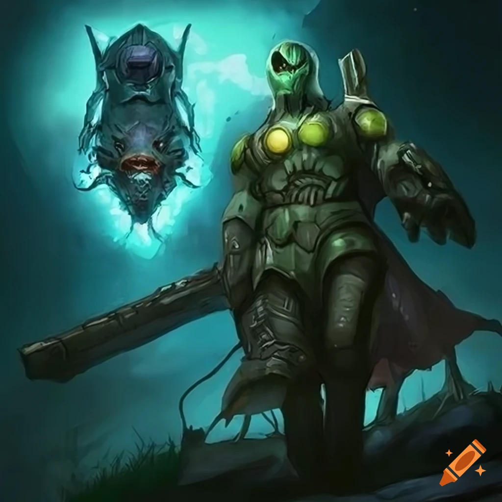 Thrilling fusion of sci-fi Doom and fantasy Ocarina of Time concept art ...