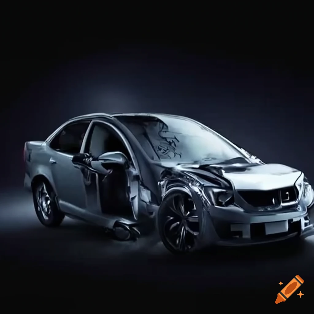 Car crash involving a ve commodore on Craiyon