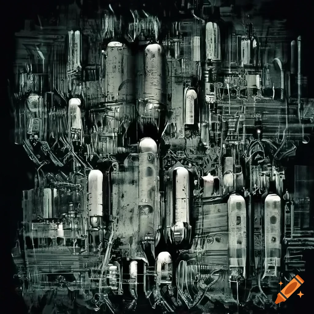 Repeating texture of discarded vacuum tubes and electronics in ...