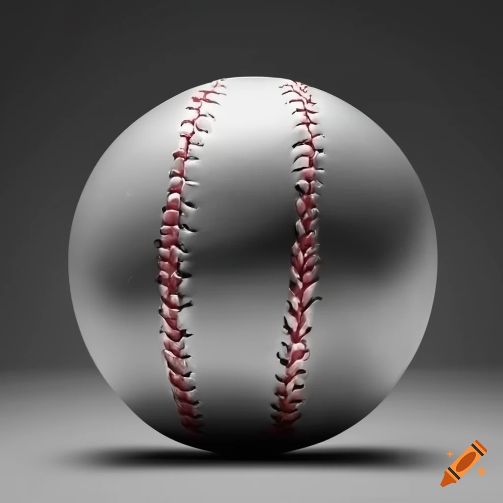 Metallic baseball on Craiyon
