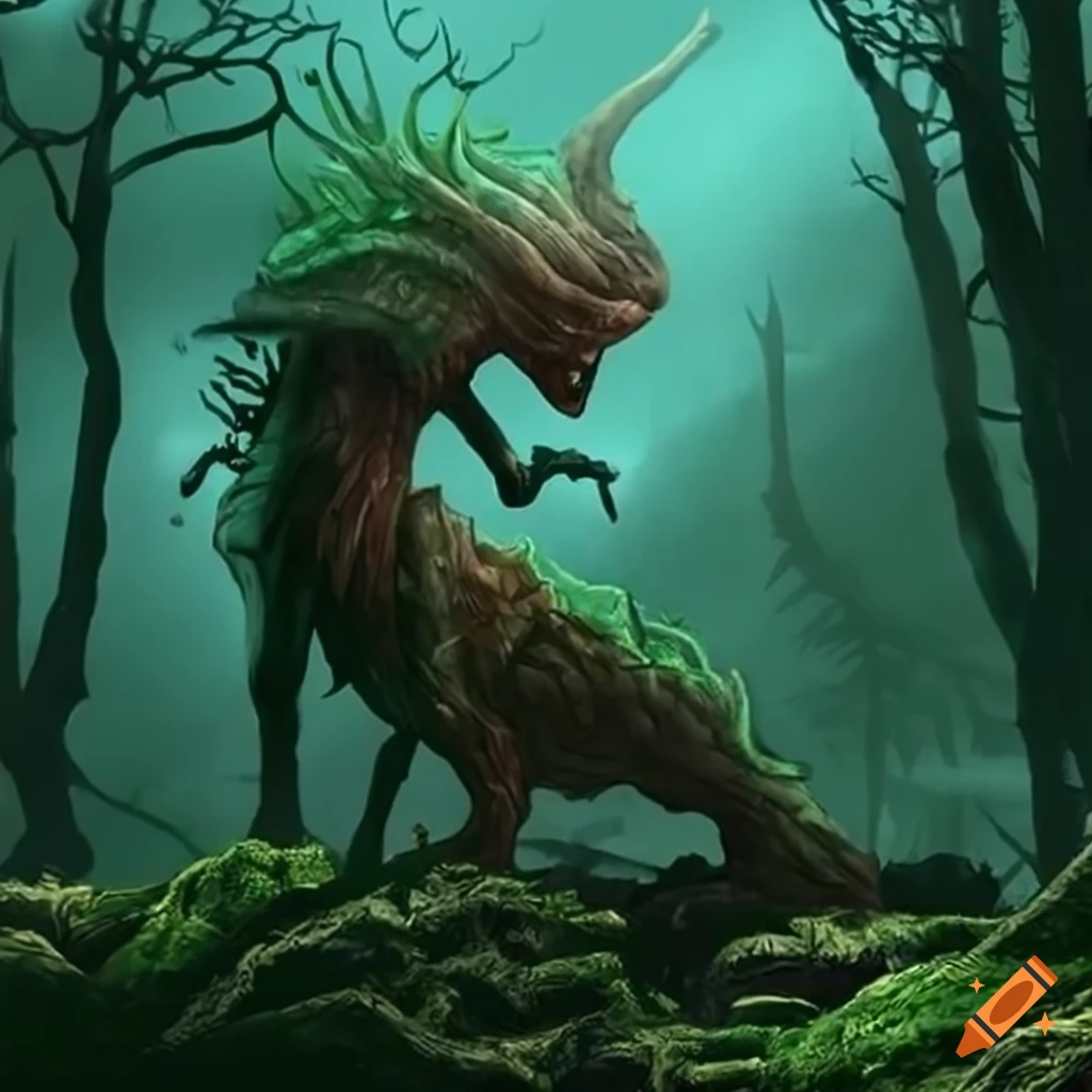 Powerful fictional forest creature on Craiyon