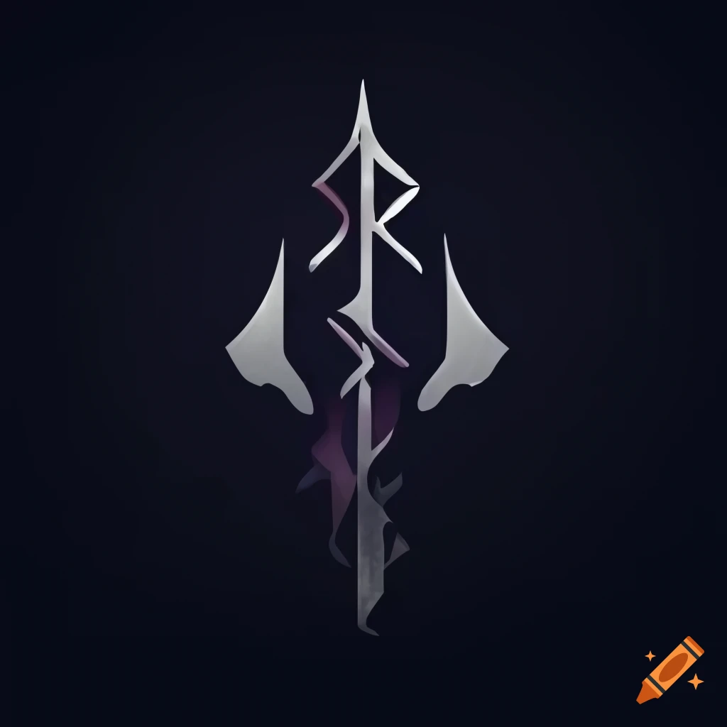 Fantasy rpg minimalistic logo on Craiyon