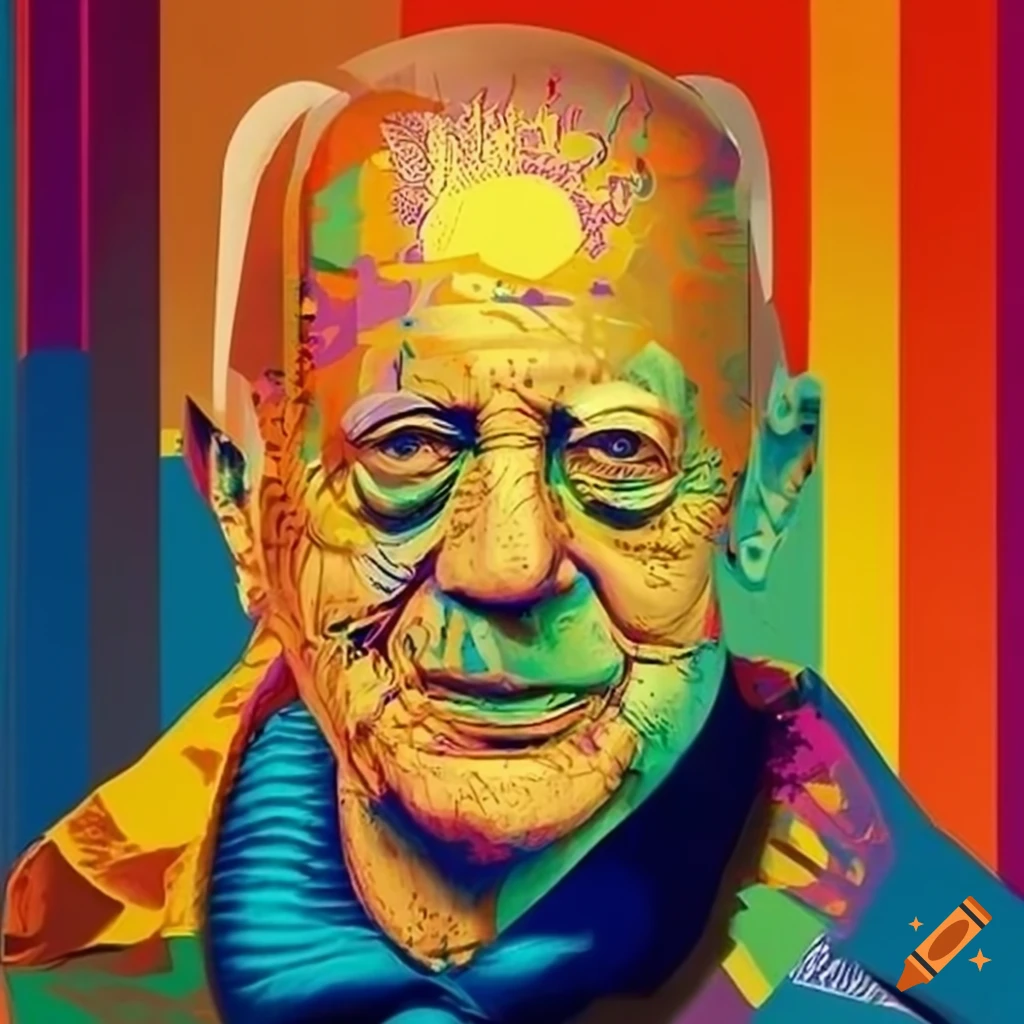 Jean sibelius in modern pop art style on Craiyon
