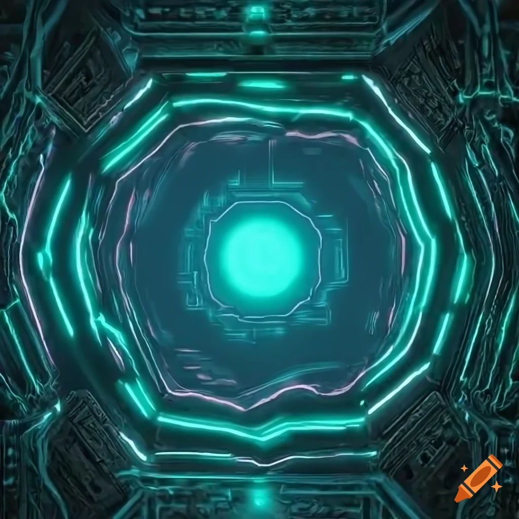 Neon cybergrind floor texture on Craiyon