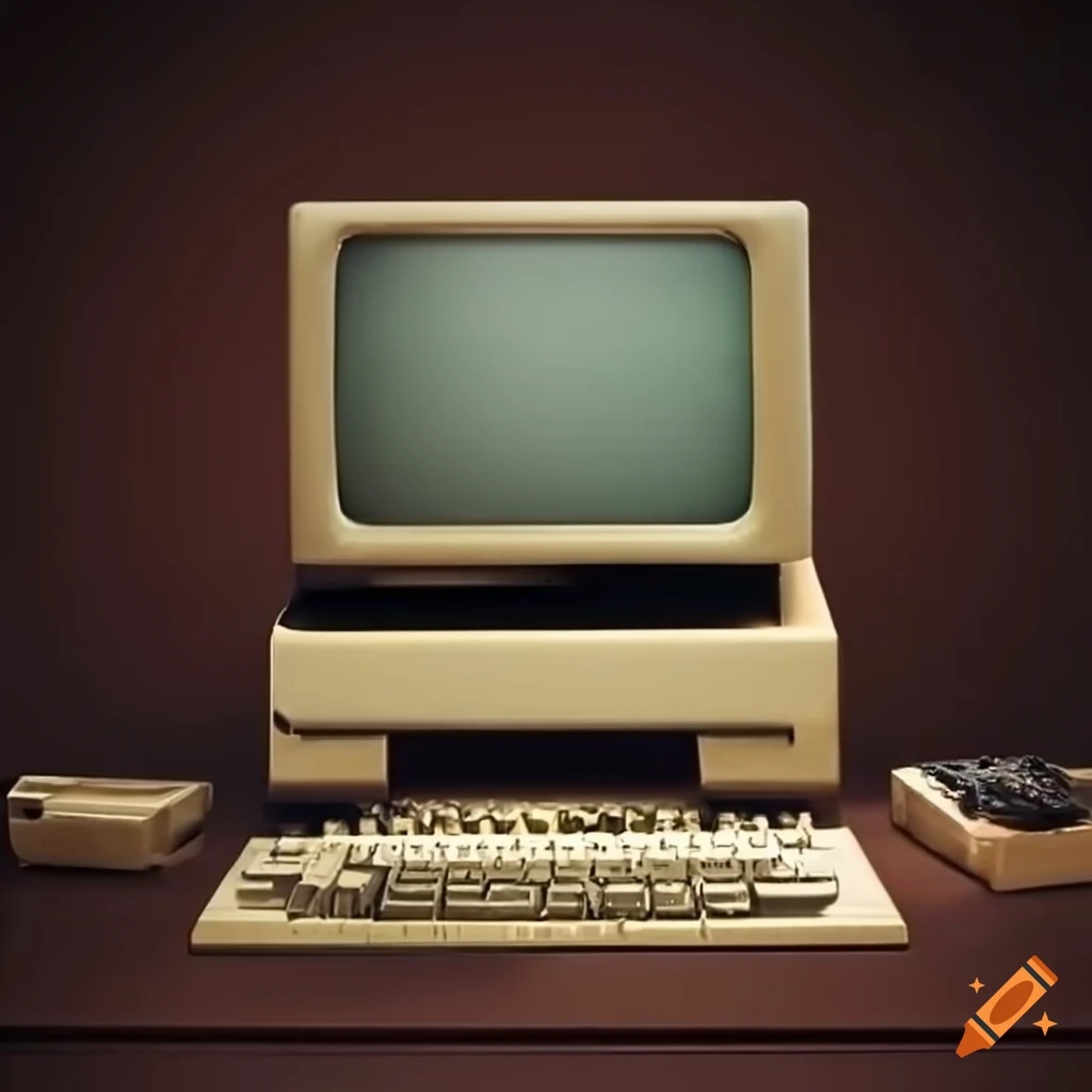 Old fashioned computer on Craiyon