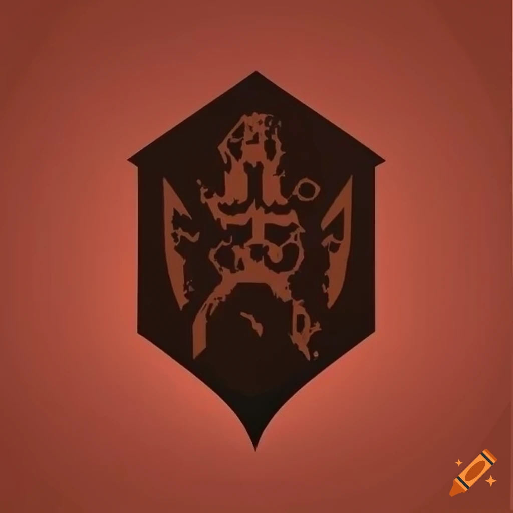 Minimalistic old-school RPG stronghold logo banner on Craiyon