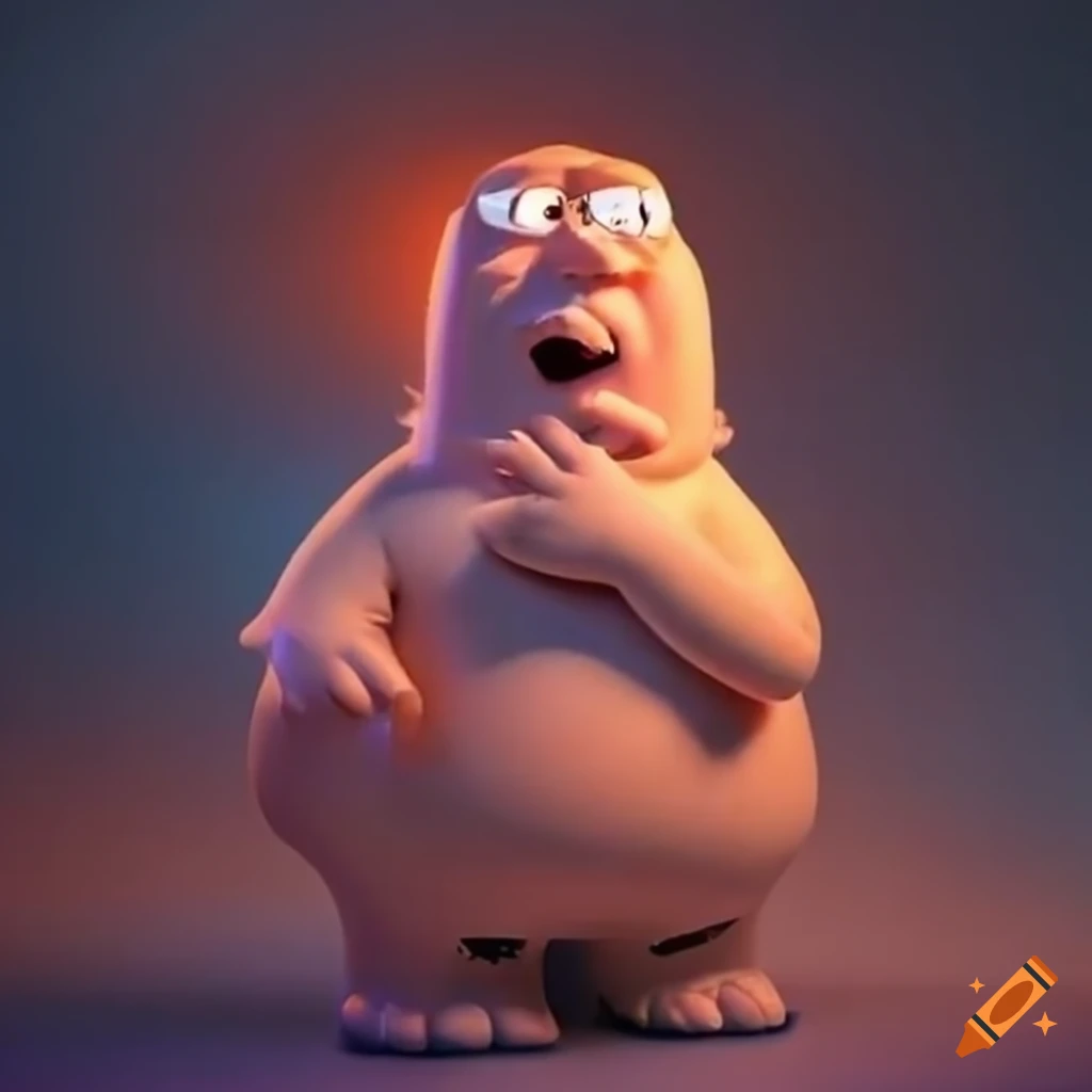 Artistic interpretation of peter griffin with a unique style on Craiyon