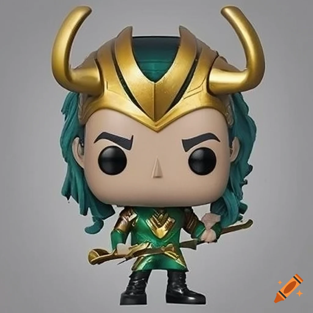 Funko pop figure of loki character on Craiyon