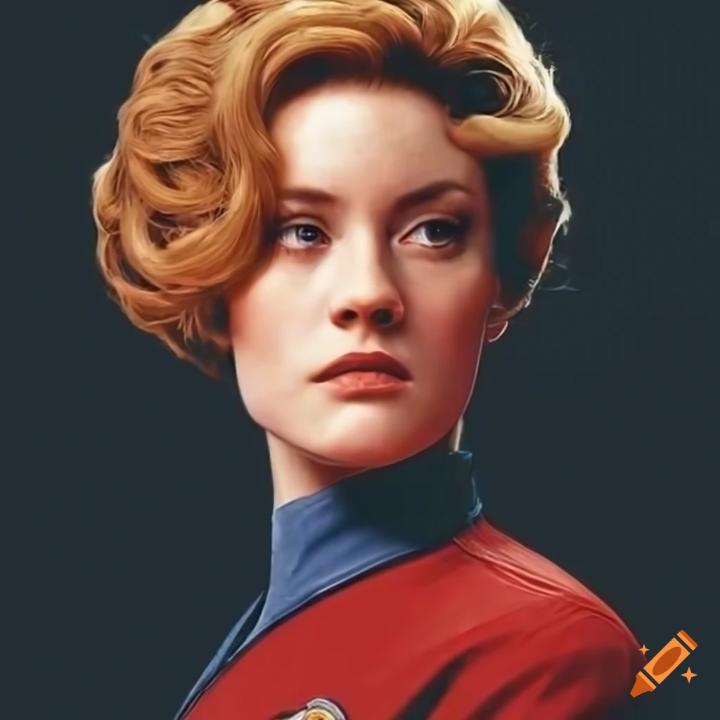 Young Captain Picard and Young Captain Janeway in a romantic starship ...