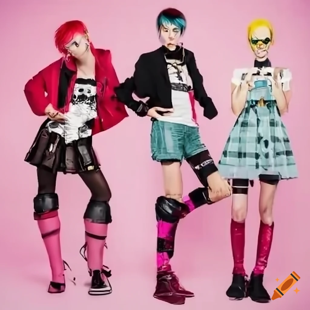 Chemists in anime punk style with huge pill on Craiyon