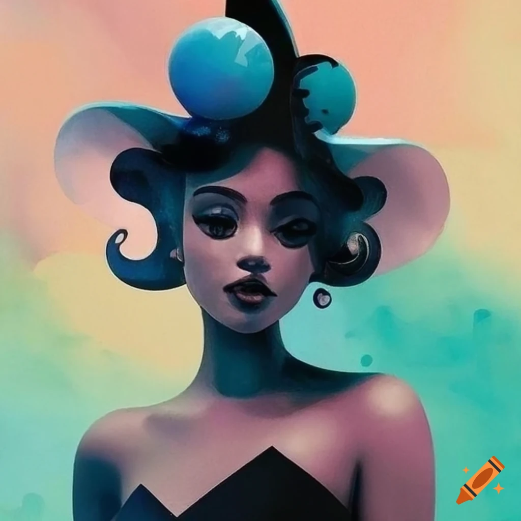 Captivating disney aesthetic characters in watercolor and pastel tones ...