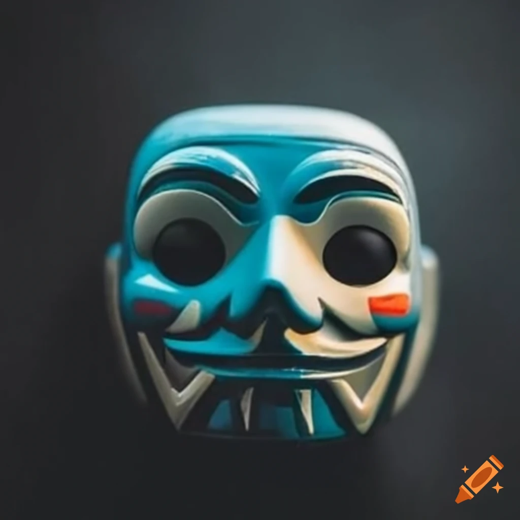 Funko pop hacker in an aesthetic product photography setting on Craiyon