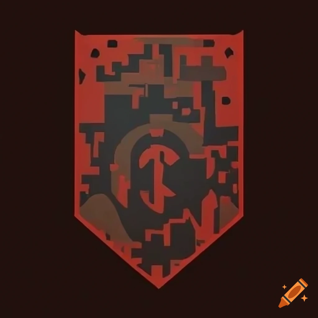 Minimalistic old-school RPG stronghold logo banner on Craiyon