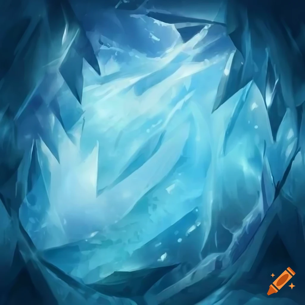 Mythic arctic ice fantasy background on Craiyon