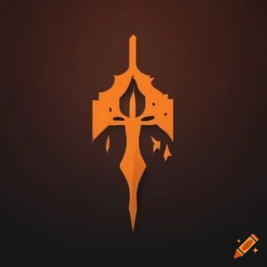 Minimalistic fantasy rpg logo on Craiyon